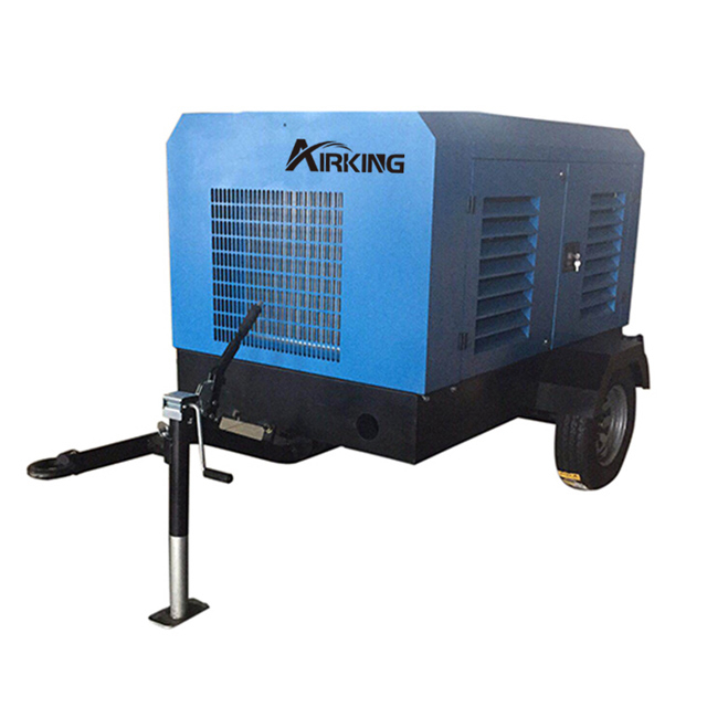 China 8 Bar Diesel Air Compressor Screw Portable Machines manufacturers ...